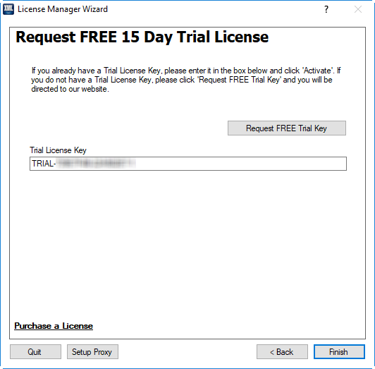 Requesting a Trial License
